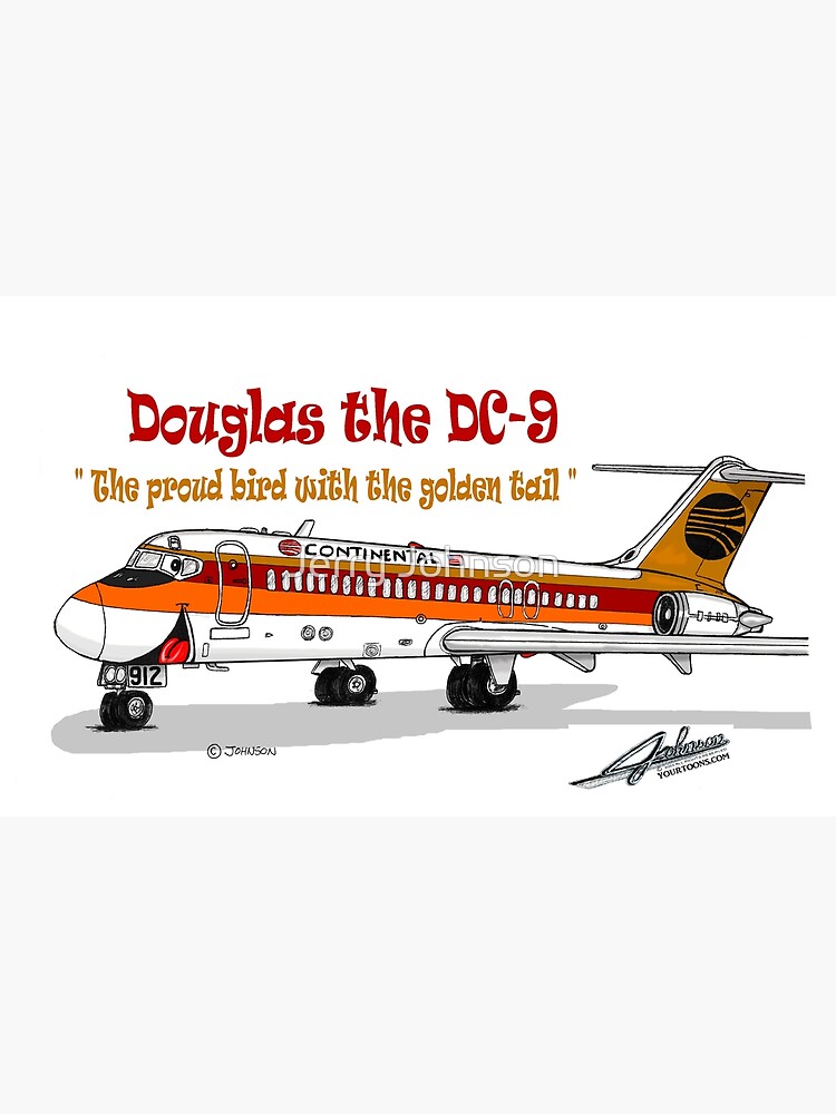 "Continental DC-9" Poster for Sale by moosaydz | Redbubble