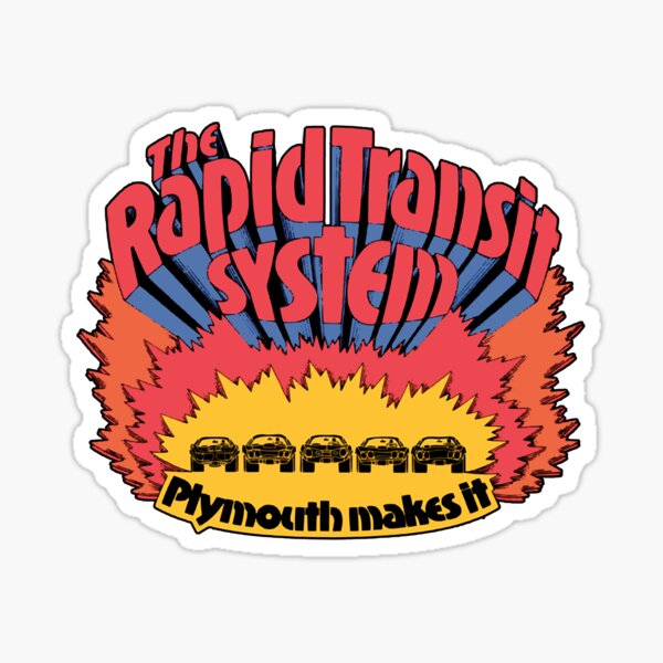 "PLYMOUTH RAPID TRANSIT SYSTEM" Sticker for Sale by Solakia25 | Redbubble