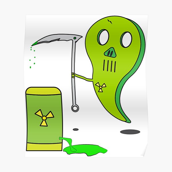 "Toxic Ghost" Poster for Sale by BlueBery6 | Redbubble