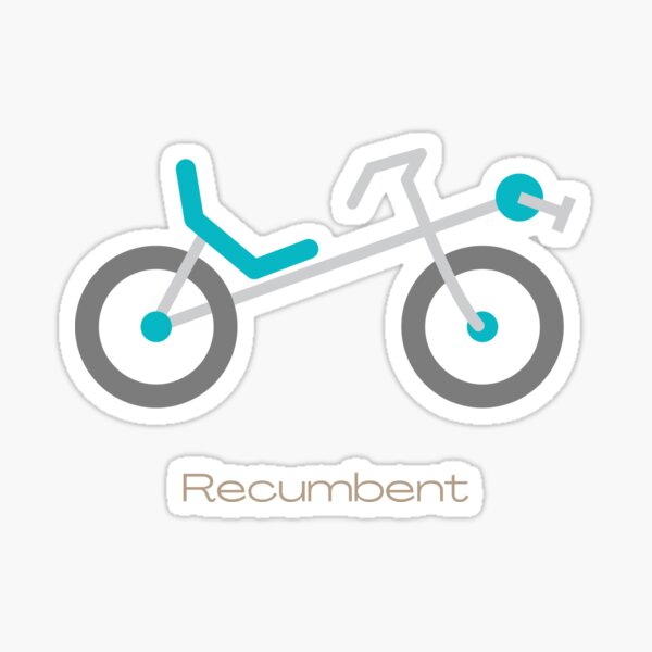 "Recumbent" Sticker for Sale by SingularDesign | Redbubble