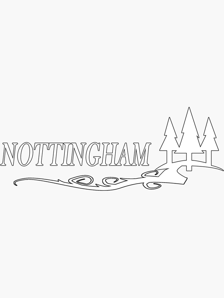 "Nottingham Forest" Sticker by doodlebead | Redbubble