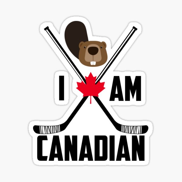 "I am Canadian" Sticker for Sale by back40designs | Redbubble