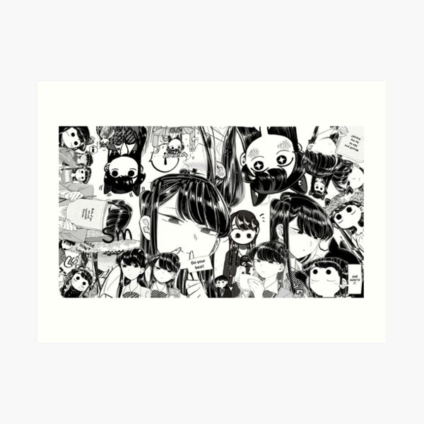 "Komi San Manga Collage | Komi can't comminicate" Art Print for Sale by ...