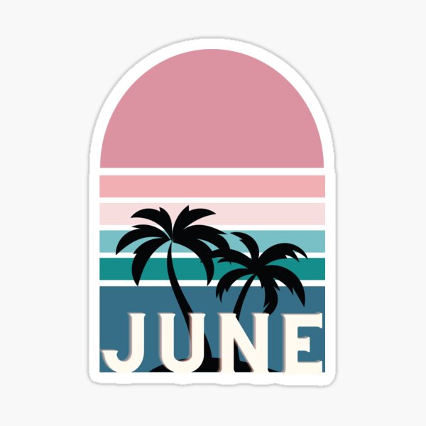 "June aesthetic " Sticker for Sale by JessicaMhone | Redbubble