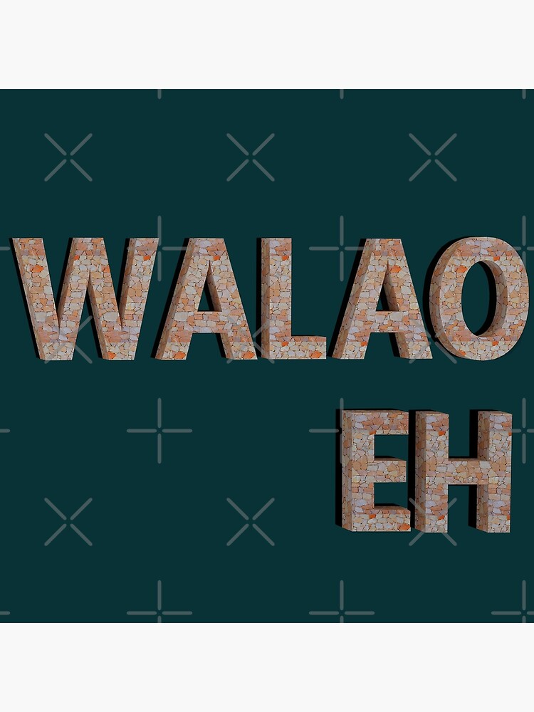 "Walao eh stone masonary" Poster for Sale by UniqueDesignHub | Redbubble