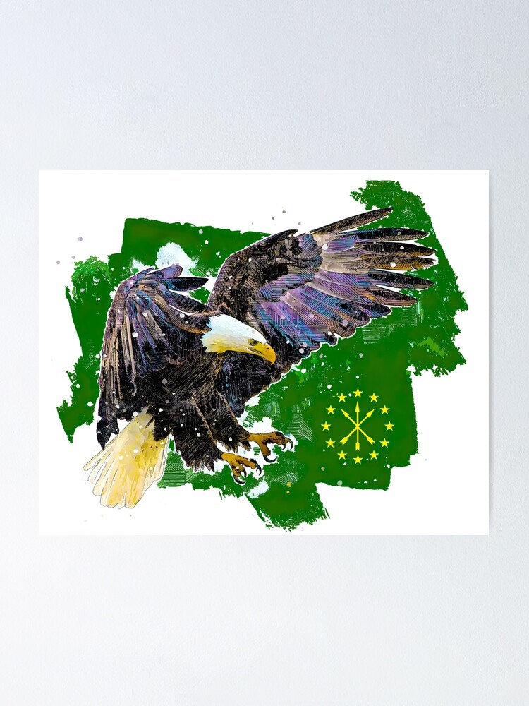 "adiga circassian logo" Poster for Sale by Elbruz | Redbubble