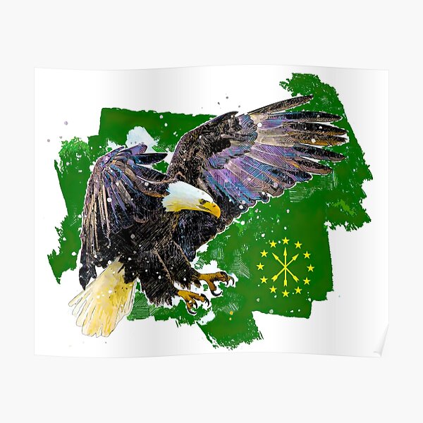 "adiga circassian logo" Poster for Sale by Elbruz | Redbubble