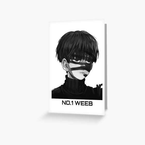 "No.1 Weeb Anime Boy Design" Greeting Card for Sale by GuyRewind ...