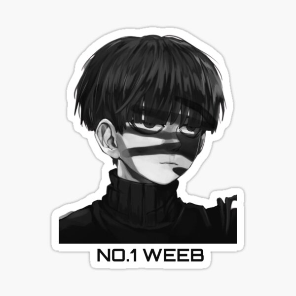 "No.1 Weeb Anime Boy Design" Sticker for Sale by GuyRewind | Redbubble