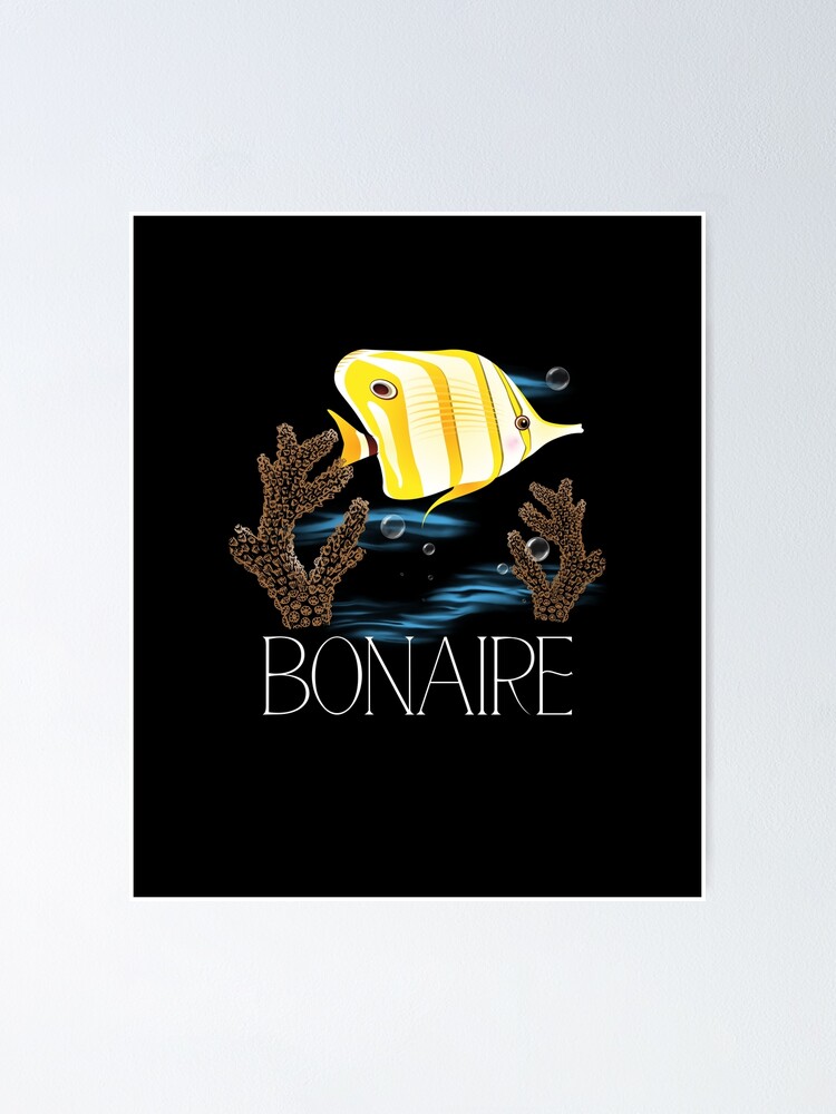 "Bonaire souvenir coral marine fish" Poster for Sale by TipTopTapo ...