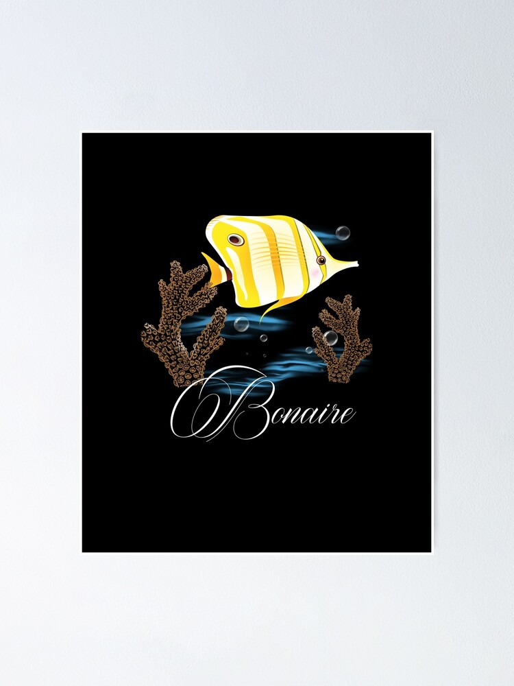 "Bonaire souvenir coral marine fish" Poster for Sale by TipTopTapo ...