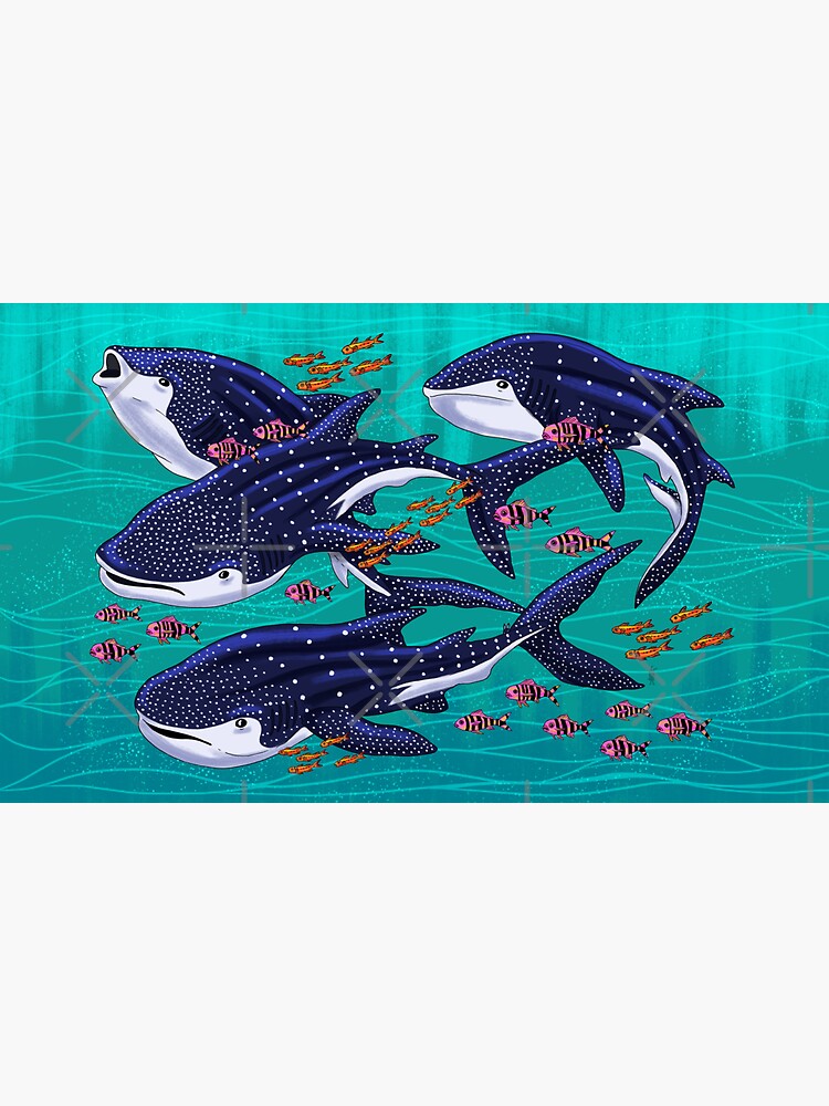 "Whale Shark Pod" Sticker for Sale by FireRabbit | Redbubble