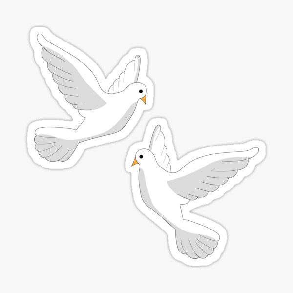 "White Bird Flying Stickers " Sticker for Sale by NamColors | Redbubble
