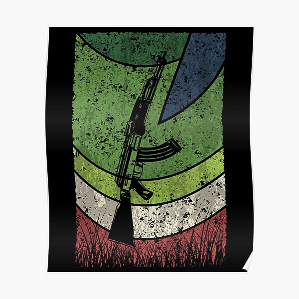 "Vintage AK47 AK-47 Assault Rifle #2504" Poster for Sale by Rare ...