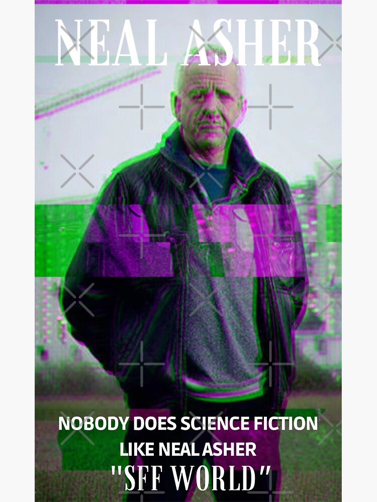 "NEAL ASHER" Sticker for Sale by AoSora | Redbubble