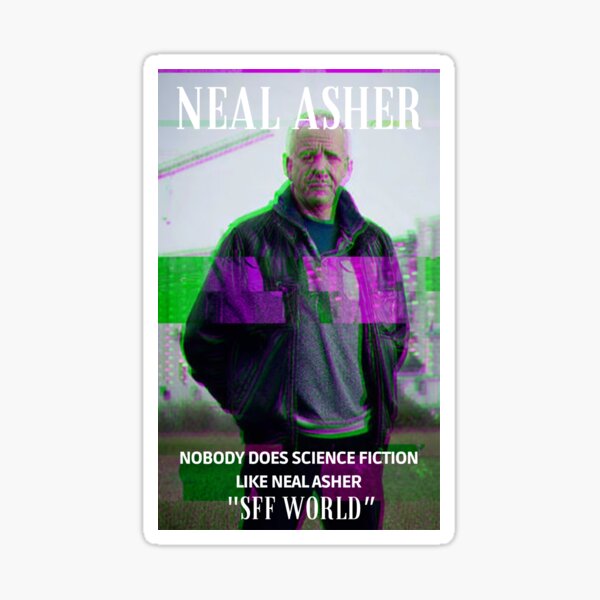 "NEAL ASHER" Sticker for Sale by AoSora | Redbubble
