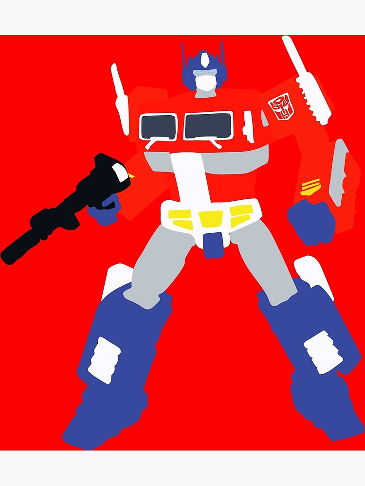 "Optimus Prime Blocky " Art Print for Sale by Blitzpulse | Redbubble