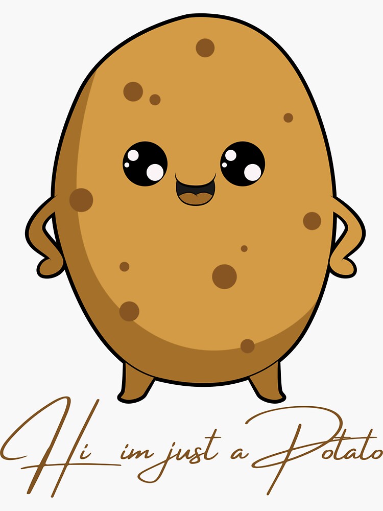 "cute potato" Sticker for Sale by SAJAMANIA | Redbubble