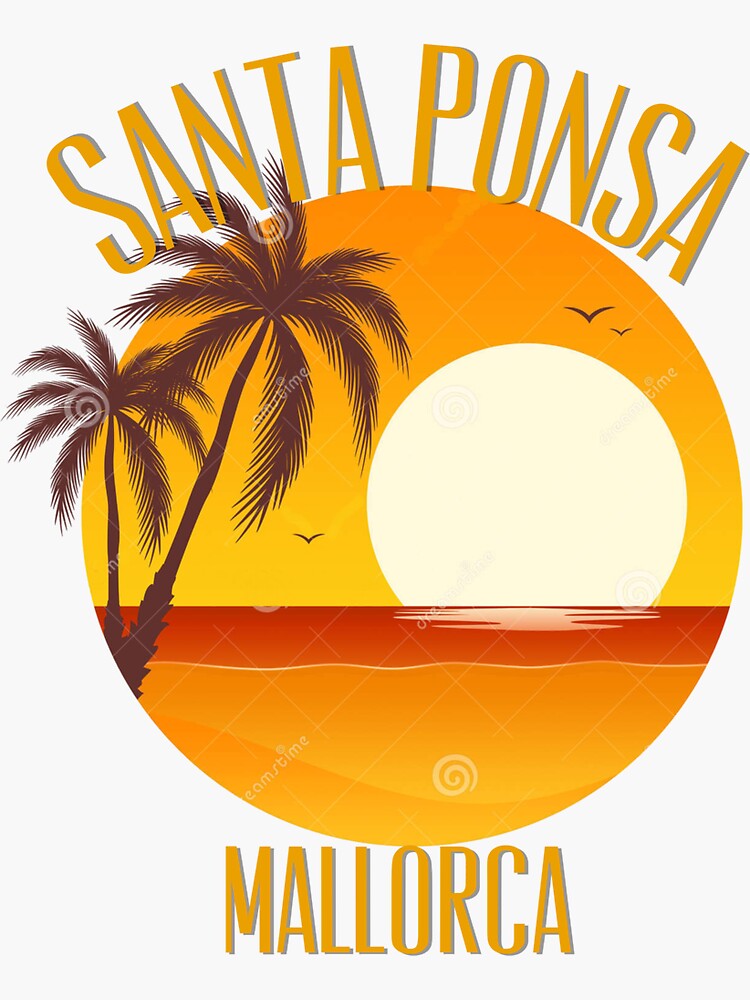 "Santa Ponsa Majorca" Sticker for Sale by TomOGotchi | Redbubble