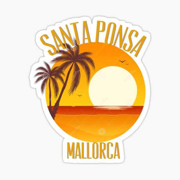 "Santa Ponsa Majorca" Sticker for Sale by TomOGotchi | Redbubble