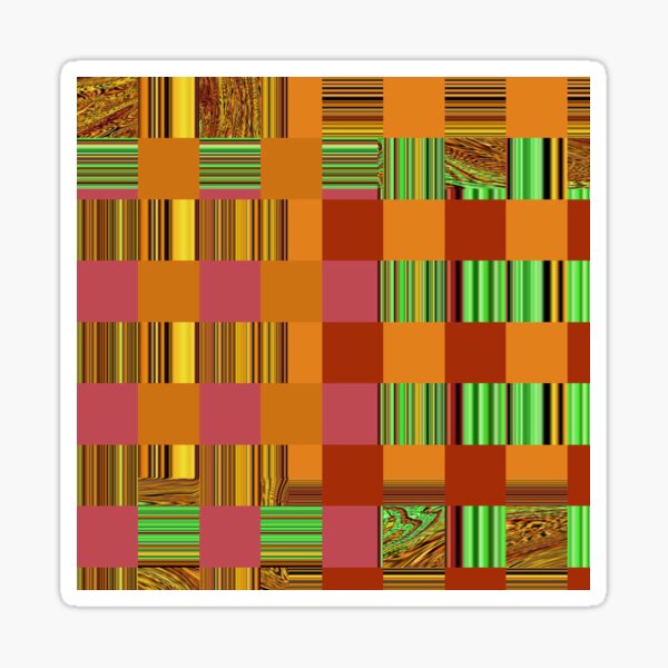 "Irregular Square Pattern Red" Sticker for Sale by TheaterOfHexe ...