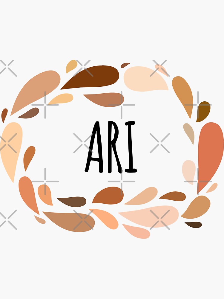 "Ari - Names for Wife Daughter and Girl" Sticker for Sale by kindxinn ...