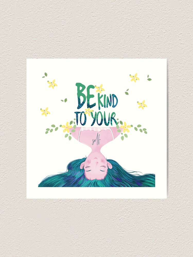 "LAS Be Kind To Yourself, Mental Health Awareness, Therapist Decor Wall ...