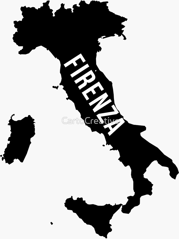 "Firenza, Italia Silhouette" Sticker for Sale by CartoCreative | Redbubble
