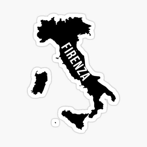 "Firenza, Italia Silhouette" Sticker for Sale by CartoCreative | Redbubble