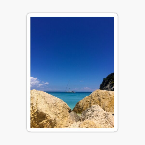 "Blue ocean view" Sticker for Sale by Shelley-n | Redbubble