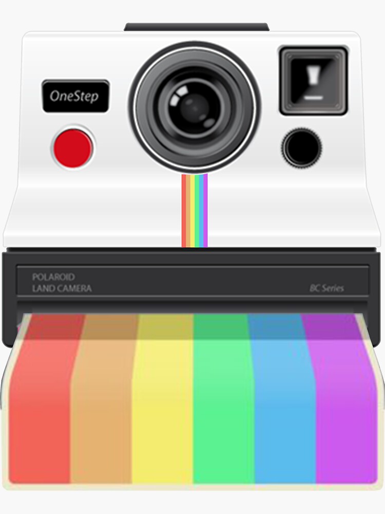 "Rainbow Camera" Sticker for Sale by AnaSebeni | Redbubble