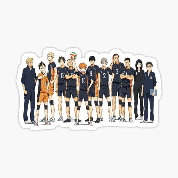 "Team Karasuno" Sticker for Sale by askaregi | Redbubble