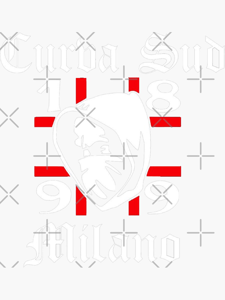 "Curva Sud Milano Vintage" Sticker for Sale by vansroom | Redbubble