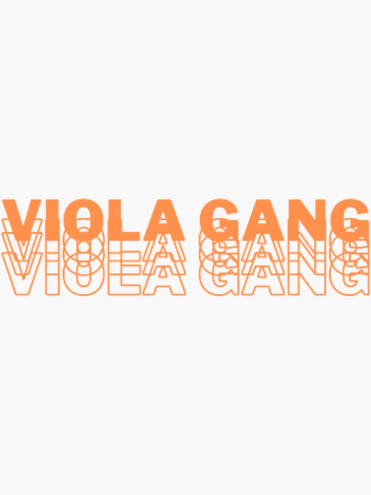 "Viola Gang" Sticker for Sale by T-shirtTornado | Redbubble