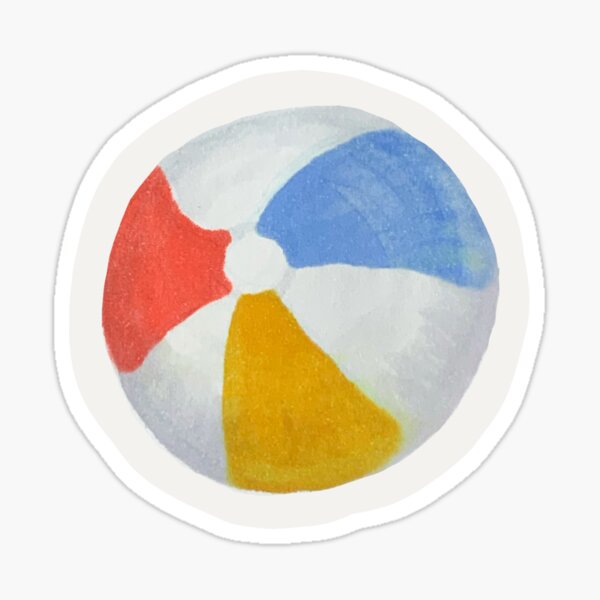 "Beach Ball Sticker" Sticker for Sale by LexThePex | Redbubble