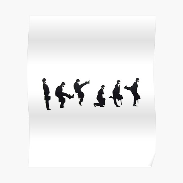 "Silly Walk by Banksy" Poster for Sale by GiftShopHome | Redbubble