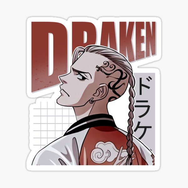 "Draken (Ryuguji Ken)" Sticker for Sale by EvilSkullofc | Redbubble