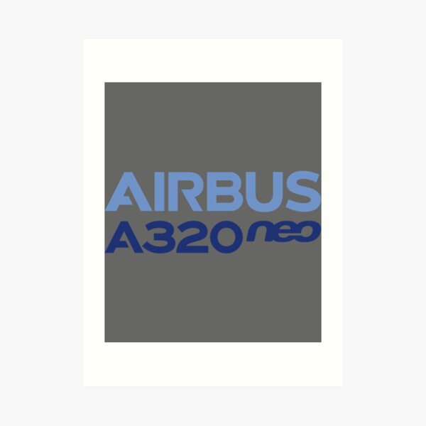 "Airbus A320neo logo" Art Print for Sale by PAMELARUBIO | Redbubble
