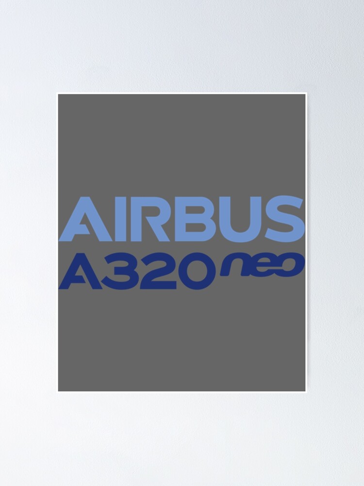 "Airbus A320neo logo" Poster for Sale by PAMELARUBIO | Redbubble