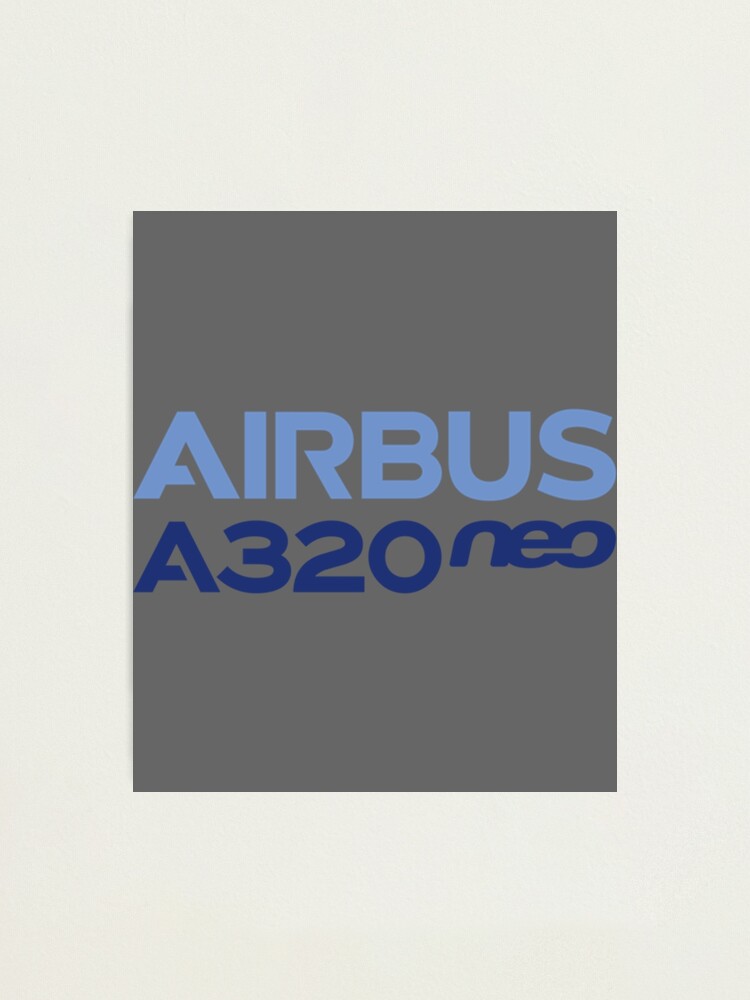 "Airbus A320neo logo" Photographic Print for Sale by PAMELARUBIO ...