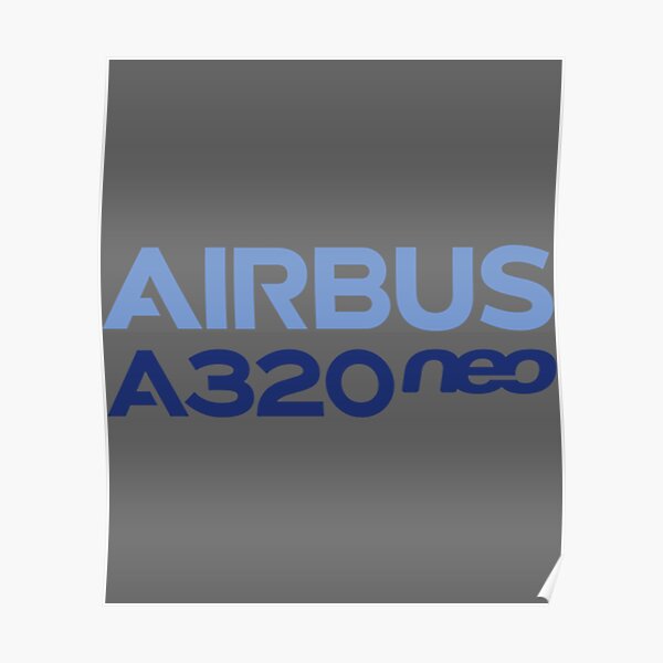 "Airbus A320neo logo" Poster for Sale by PAMELARUBIO | Redbubble