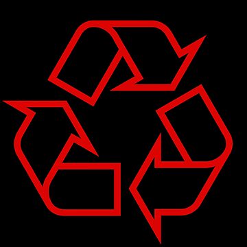 Red Recycle Logo Recycle Symbol Rainbow Clipart 28 Colors, PNG Digital