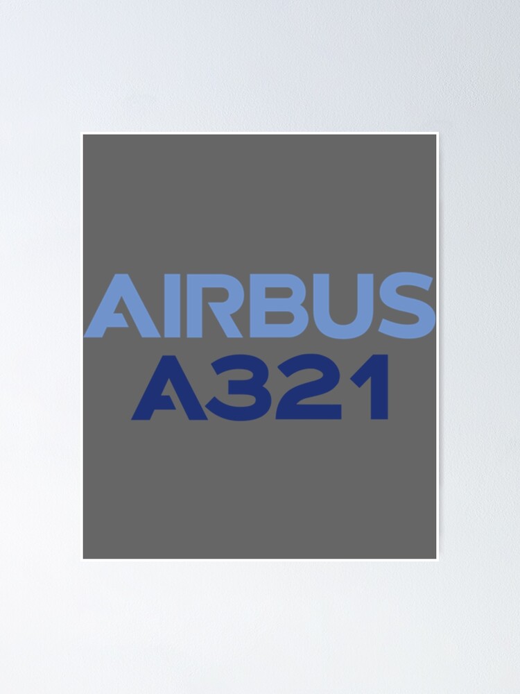 "Airbus A321 logo" Poster for Sale by PAMELARUBIO | Redbubble