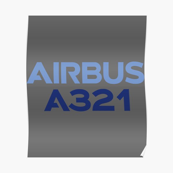 "Airbus A321 logo" Poster for Sale by PAMELARUBIO | Redbubble
