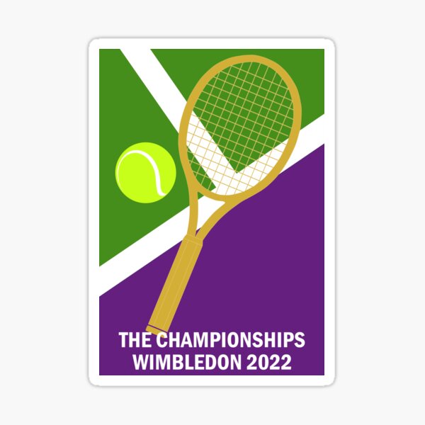 "Tennis The Championships Wimbledon 2022" Sticker for Sale by wahyuni ...