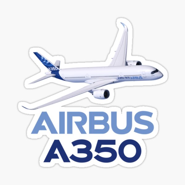 "Airbus A350 airplaneArt" Sticker for Sale by PAMELARUBIO | Redbubble