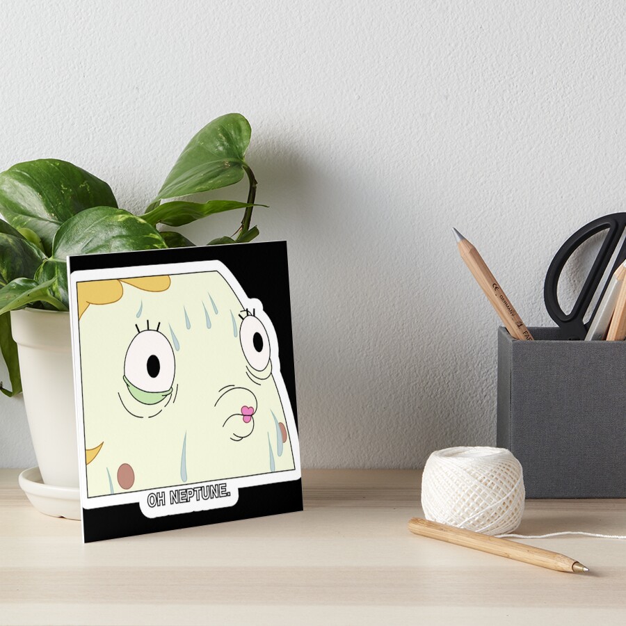 "SpongeBob Mrs Puff Oh Neptune" Art Board Print for Sale by bowenfred38 ...