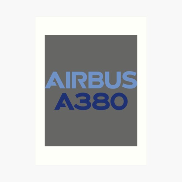 "Airbus A380 logo" Art Print for Sale by PAMELARUBIO | Redbubble