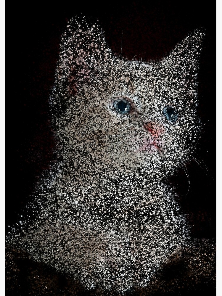 "Cute cat distortion art" Poster for Sale by DopeDesign111 | Redbubble