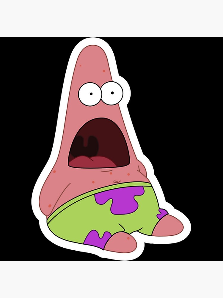 "Spongebob Scared Patrick" Poster for Sale by bowenfred38 | Redbubble